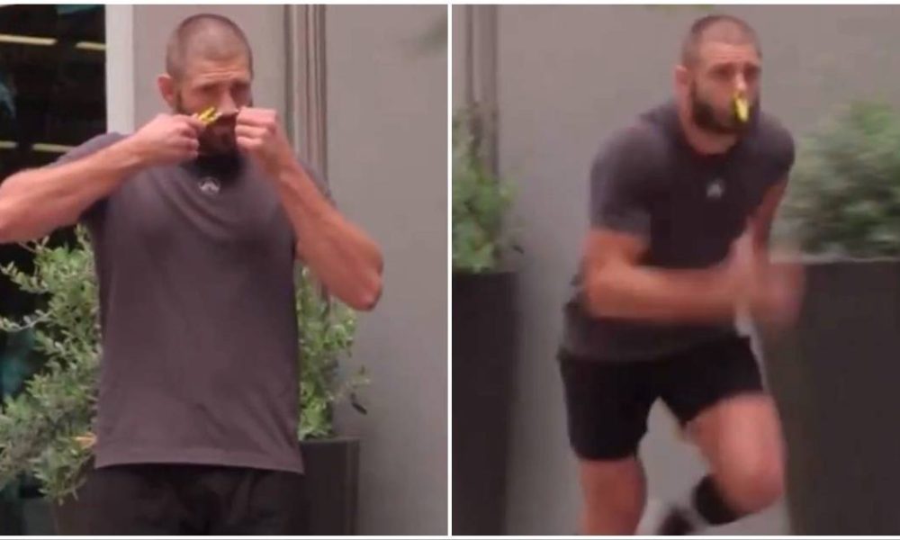 Why Jiri Prochazka Covers His Mouth & Nose While Sprinting Without ...